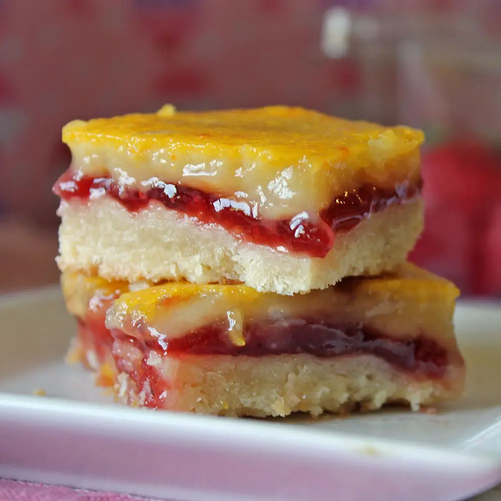 Lemon Raspberry Squares - Wallflour Girl